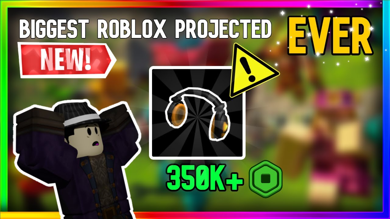 NEW BIGGEST ROBLOX PROJECTED! (IT SOLD FOR 3.7 MILLION ROBUX!) - YouTube