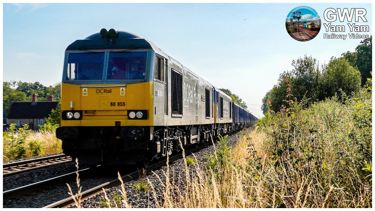 Class 60s bucking and swaying near Westbury - YouTube