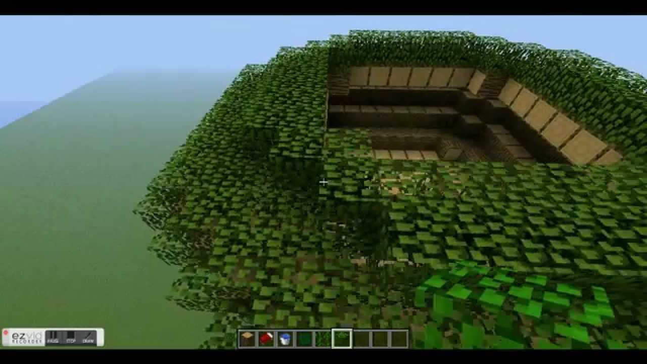 Minecraft lets build a elven treehouse part 1 - YouTube