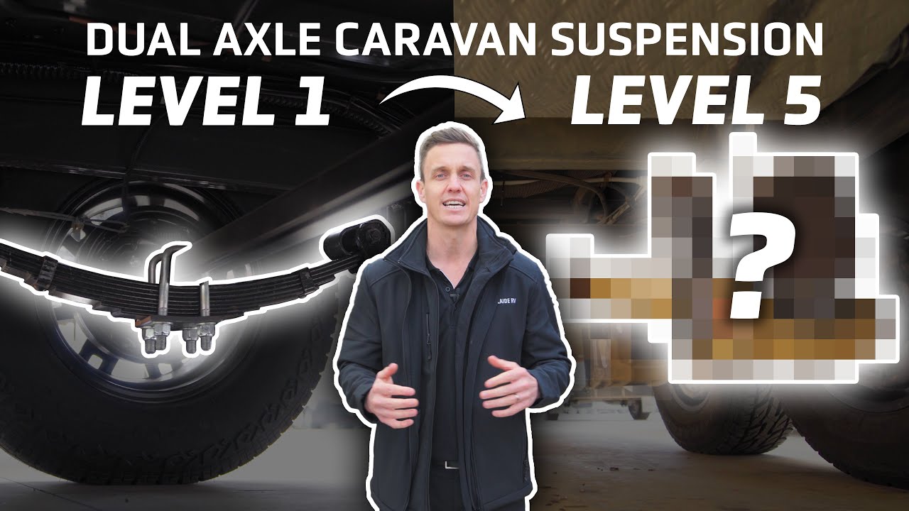 5 levels of CARAVAN SUSPENSION on dual axle Leader & Supreme Caravans ...