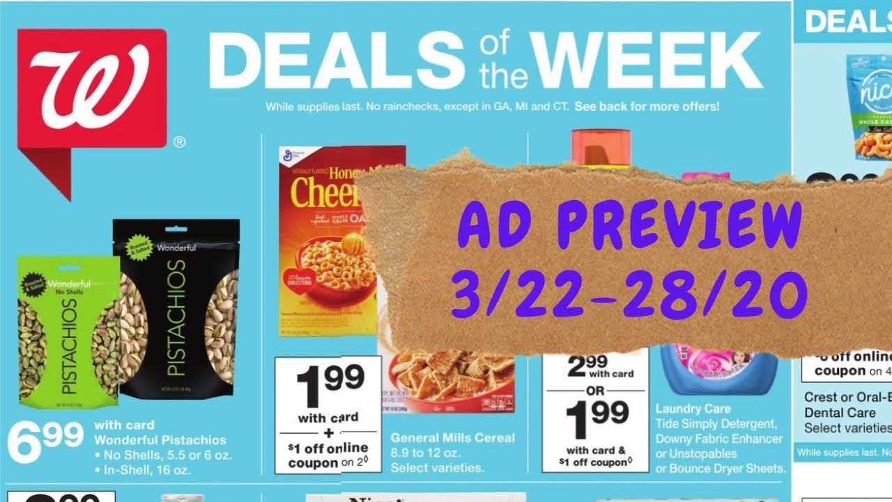 Walgreen's Ad Preview 3/22-28/20 Digital Booster Coupons! $1.92 Pantene ...
