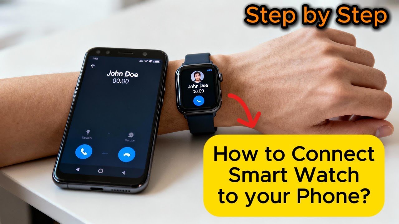 How to Connect Smart Watch with Phone II Smart Watch Kaise Connect Kare ...