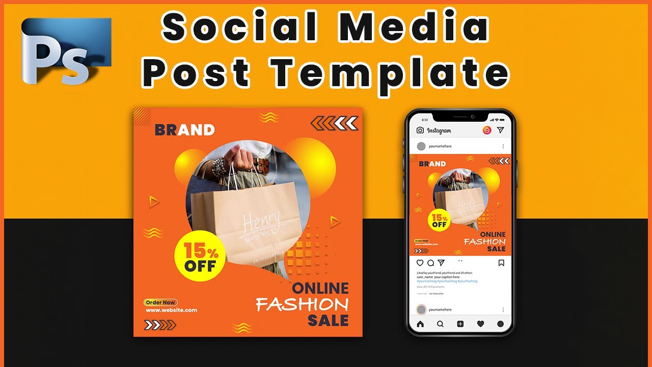 How To Make Social Media Post Design Template In Photoshop YouTube how-to-make-social-media-post-design-template-in-photoshop-youtube