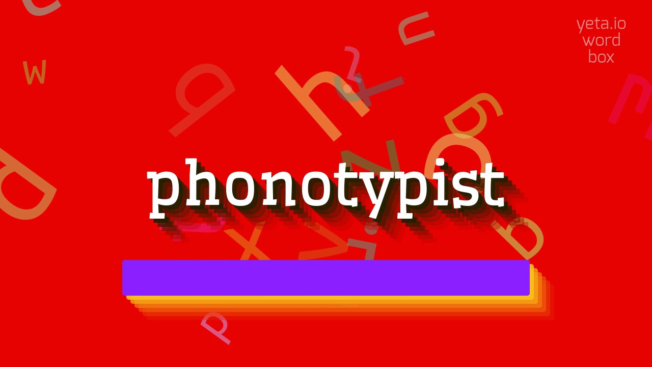 How to say "phonotypist"! (High Quality Voices) - YouTube