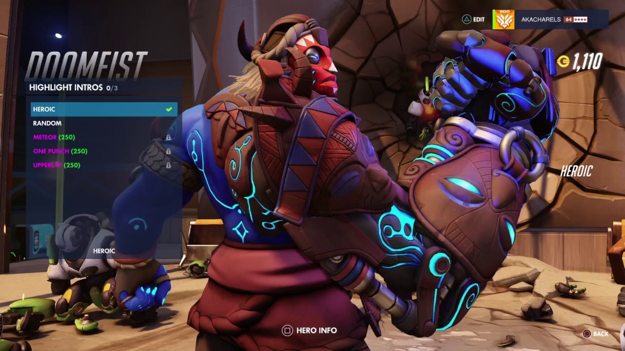 Overwatch: Doomfist Spirit Skin All Emotes, Poses, Intros & Weapons ...