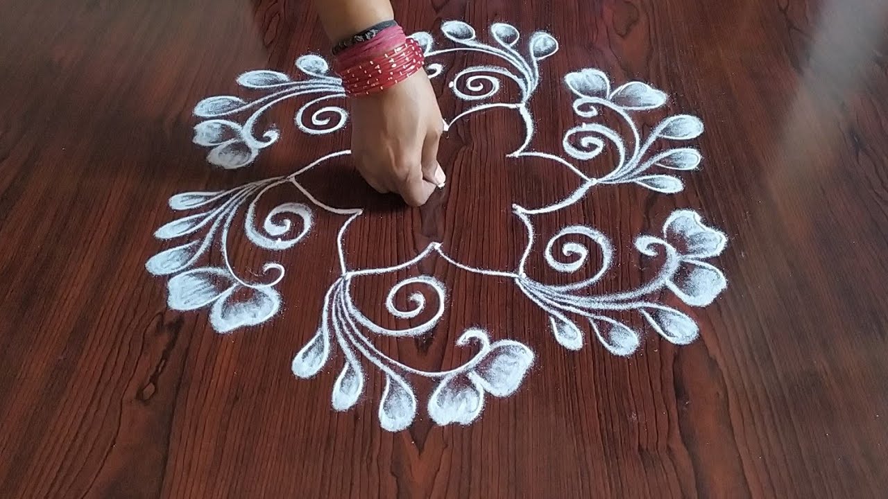 simple Easy Daily kolam (5×3) dot's... - YouTube