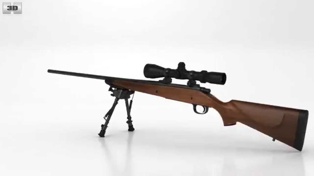Remington Model 700 3D model by 3DModels.org - YouTube