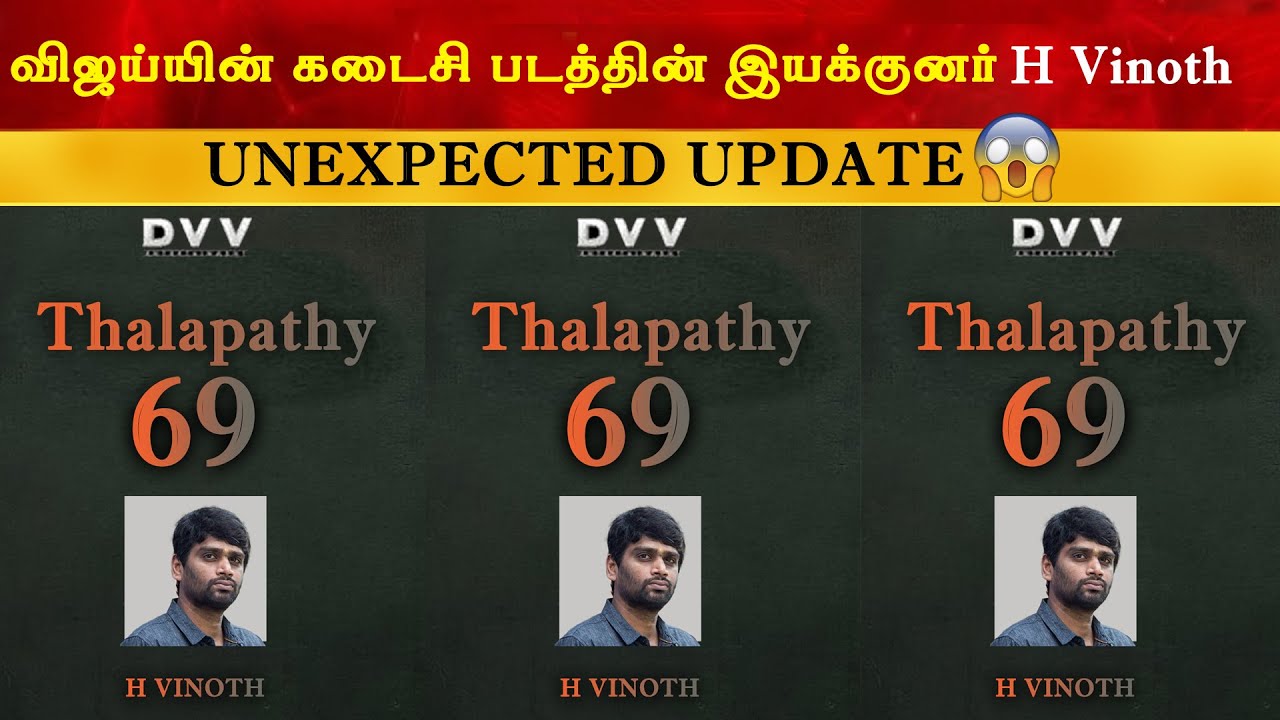 Thalapathy69 இயக்குனர் H Vinoth | Vijay | The Goat - YouTube