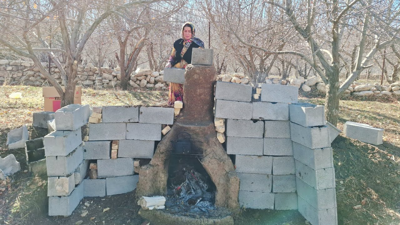 nomadic life:In the heart of winter: a strong woman who builds a ...