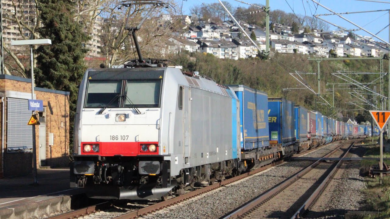 Zugverkehr an der Rechte Rheinstrecke! (Germany | Rheinland Pfalz) mit ...