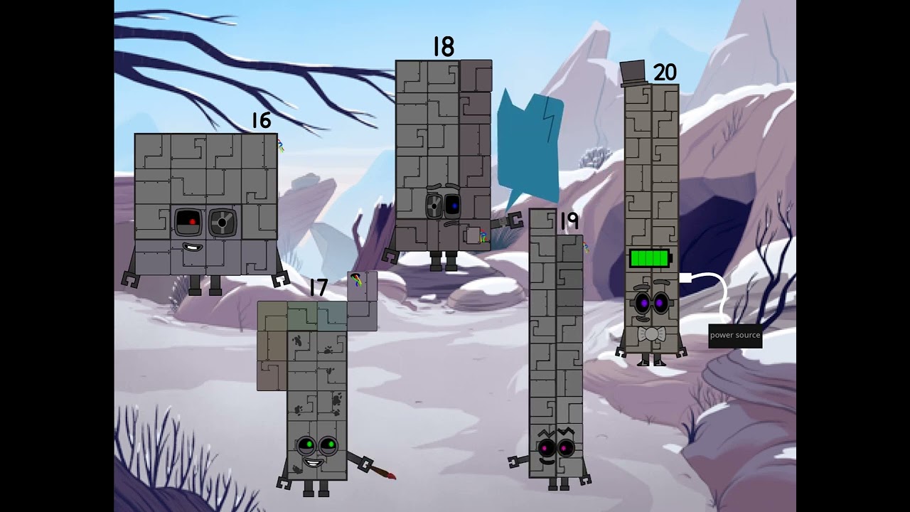Numberblocks Band 16-20 Robots - YouTube