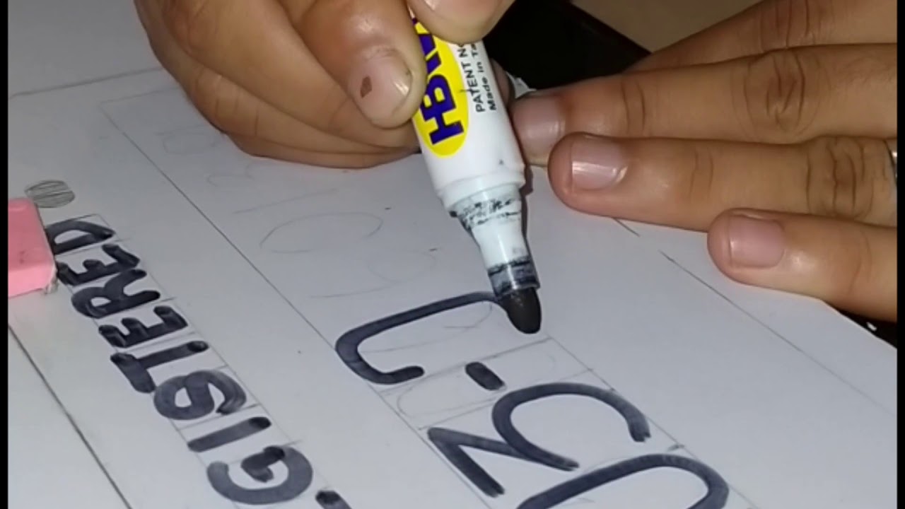 How to make temporary Plate number |tipid - YouTube