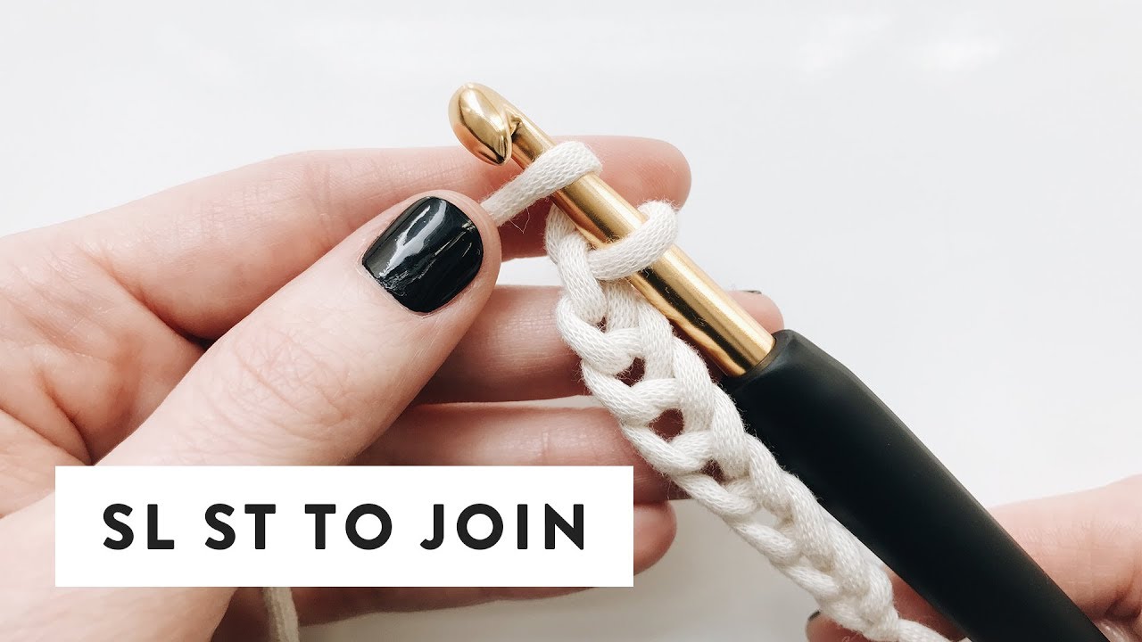 sl st to join - YouTube