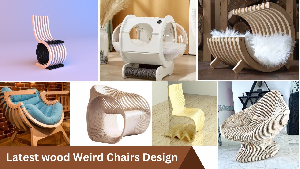 Latest Wood Weird Chairs Design | Master Wood Works #weirdchairs - YouTube