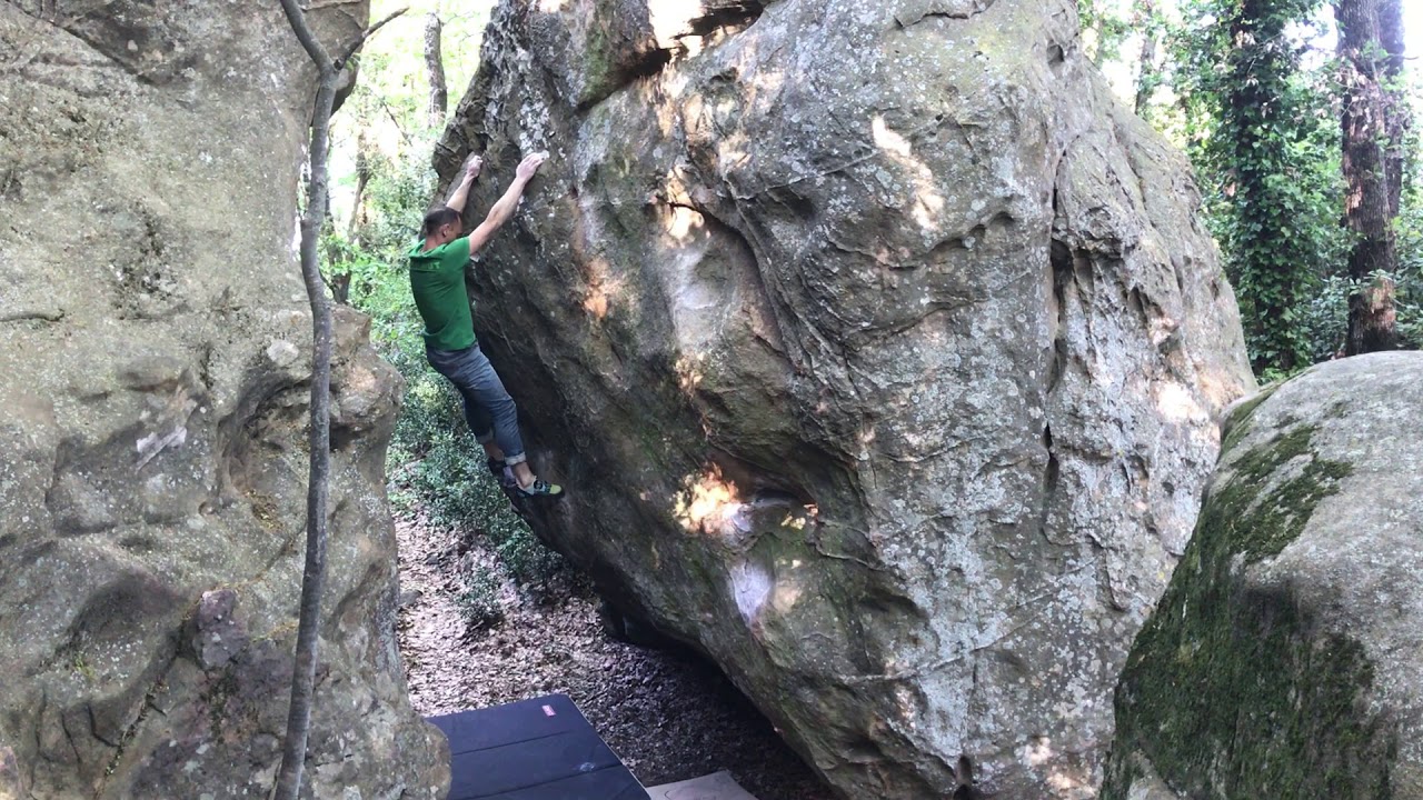 La Capelle, "Illusion" 7c+ (8a) bloc (La Capelle et Masmolène) - YouTube