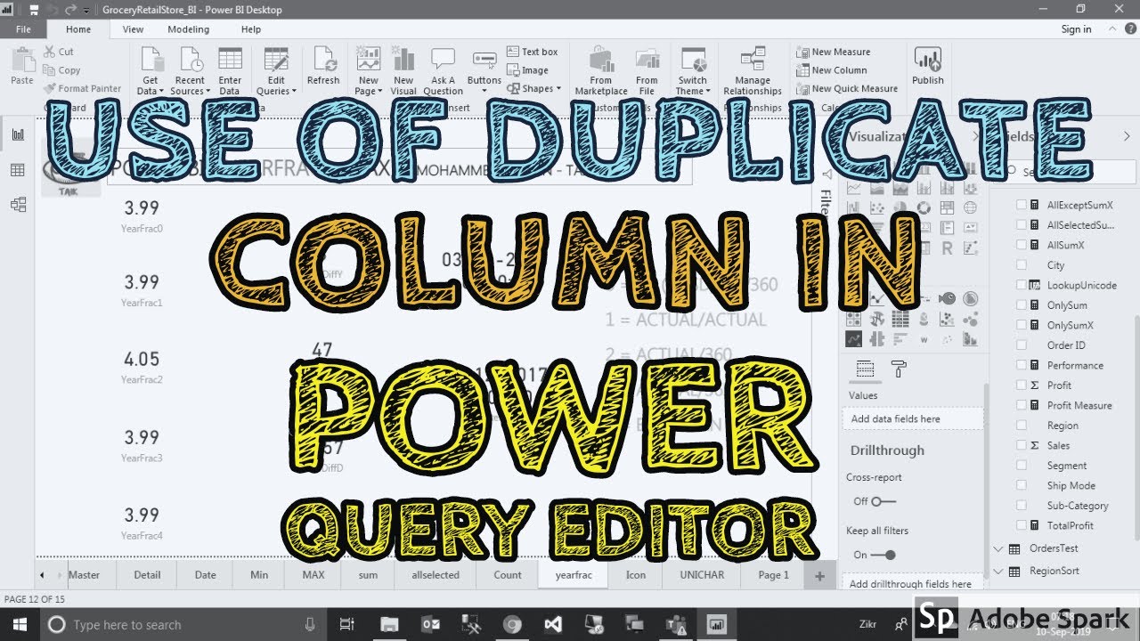 How To Create And Usage Of Duplicate Column In Power Bi Power Query Editor Taik18 3 8 Power Bi