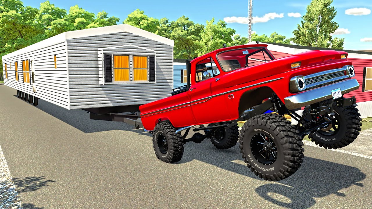 HEAVY HAULING MOBILE HOMES (UMRV) | FARMING SIMULATOR 22 - YouTube