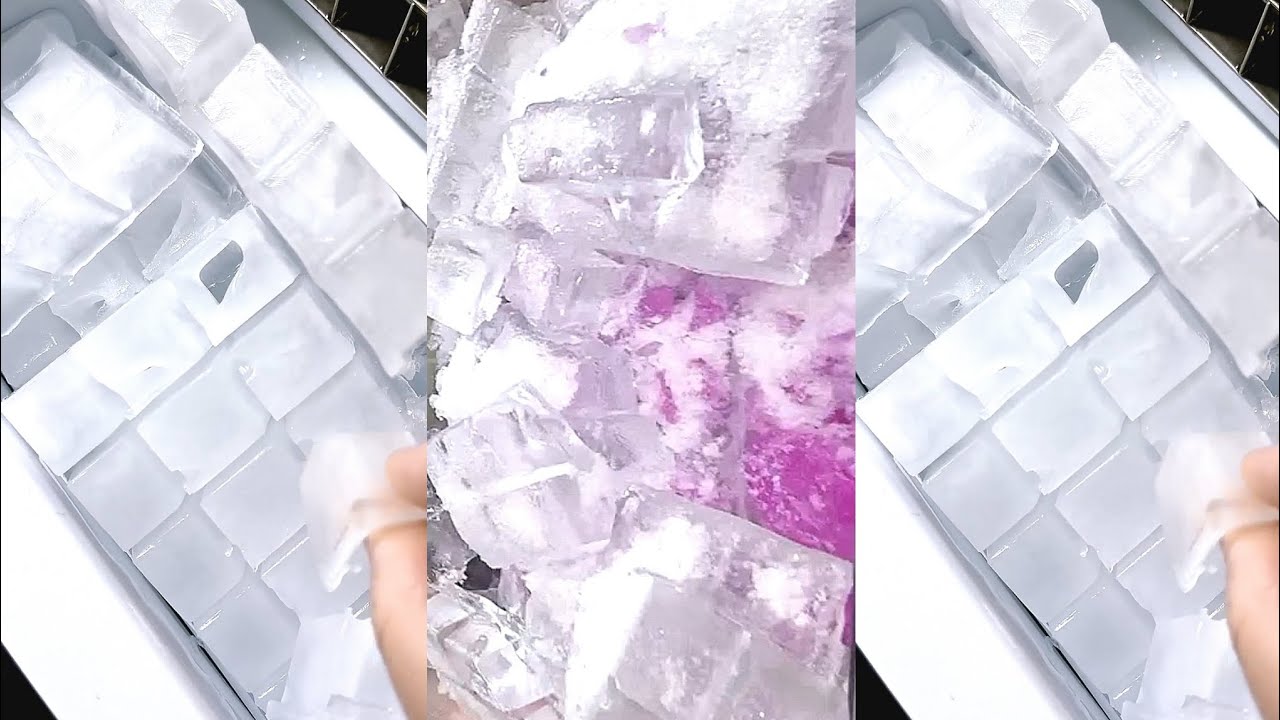 ASMR HARD ICE EATING / CRUSHED ICE / IGLOO ICE. ICE EATING - YouTube