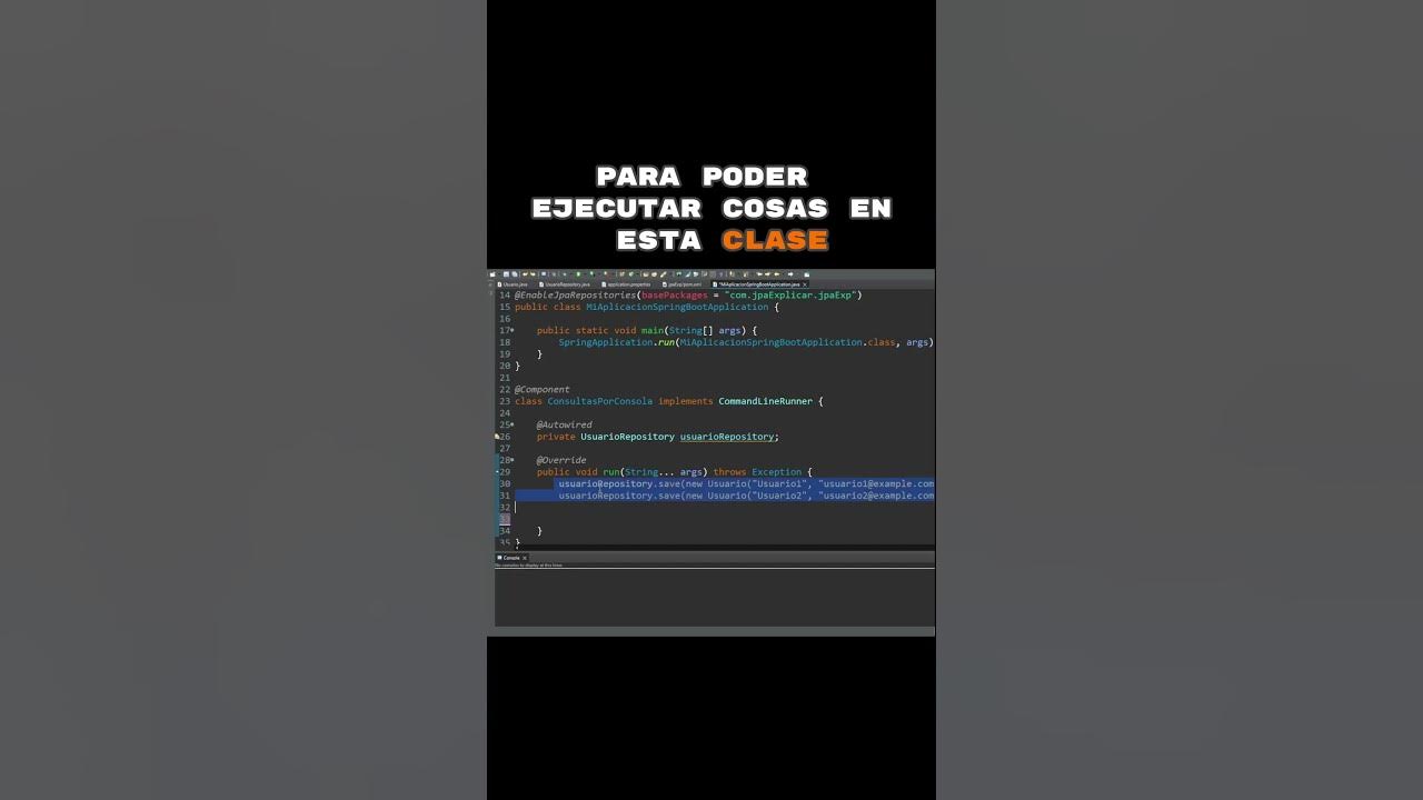 ¡springbootaplication And Commandlinerunner De Jpa👨🏻‍💻 Programminghero Javascript Coder