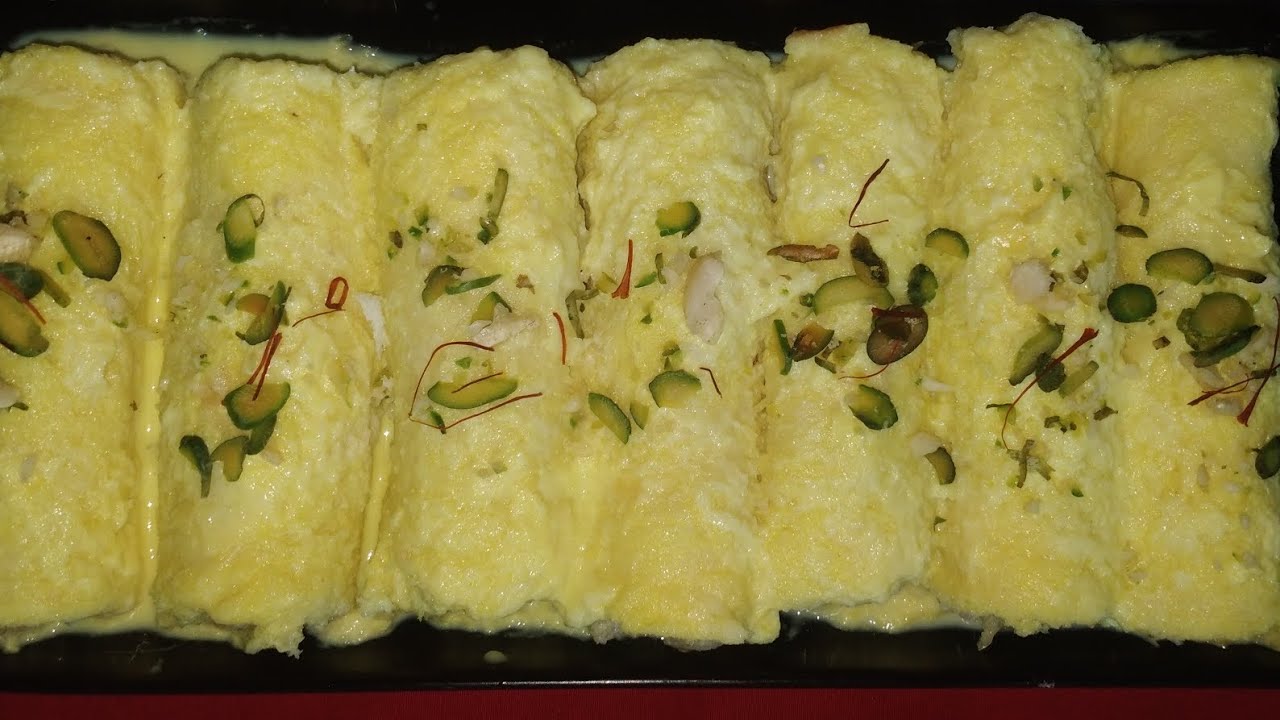 Mawa Malai Bread Roll Recipe | Easy To Make - YouTube