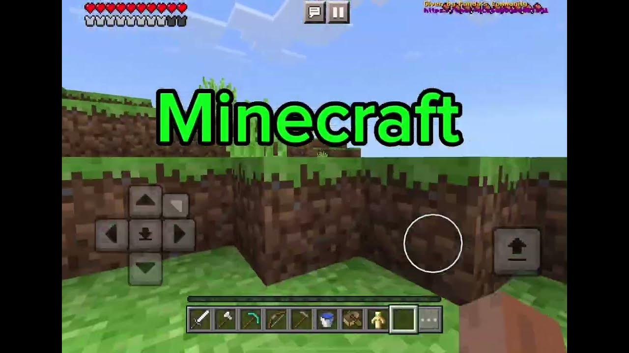 Minecraft Alpha version - YouTube
