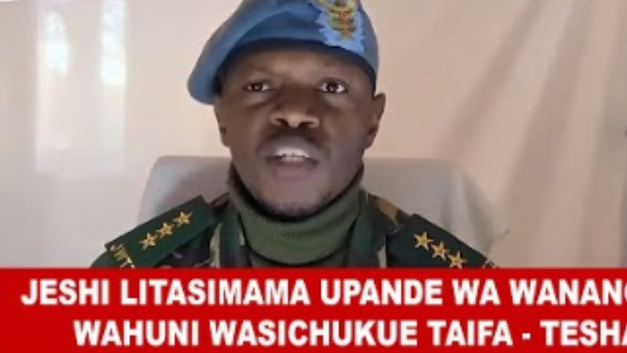 CAPTAIN TESHA WA JWTZ ANENA MAZITO KUELEKEA OCTOBER 29 NA KUSISITIZA ...