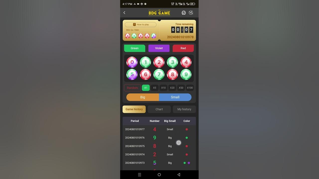 bdg game kaise khele big small trick / bdg colour prediction game tricks / bdg game trick - YouTube