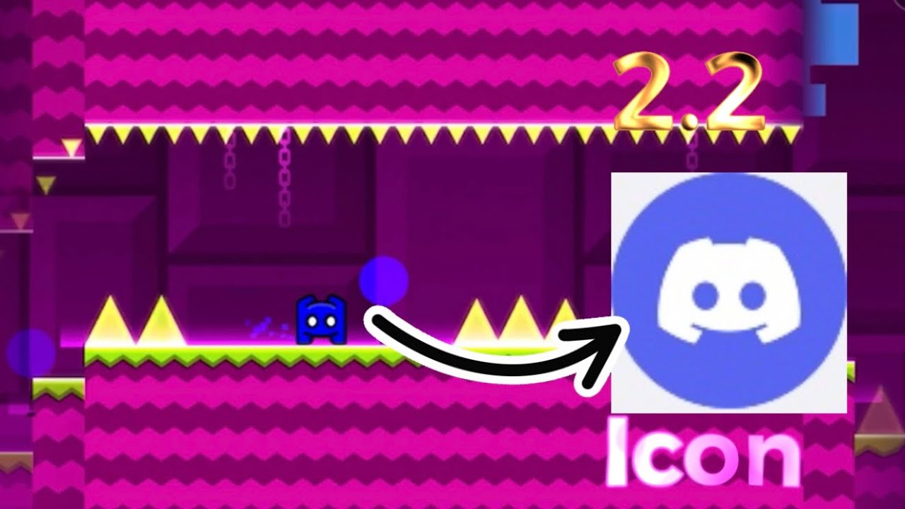 Completing All Levels In Geometry Dash World With The 2.2 Discord Icon ...