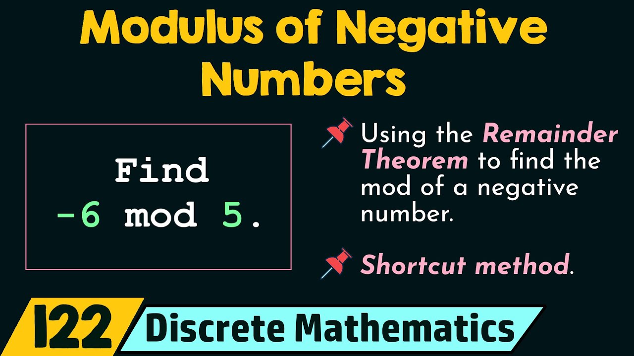 Solved How To Calculate Modulo Of Negative Integers In 9to5Answer Solved How To Calculate Modulo Of Negative Integers In 9to5Answer