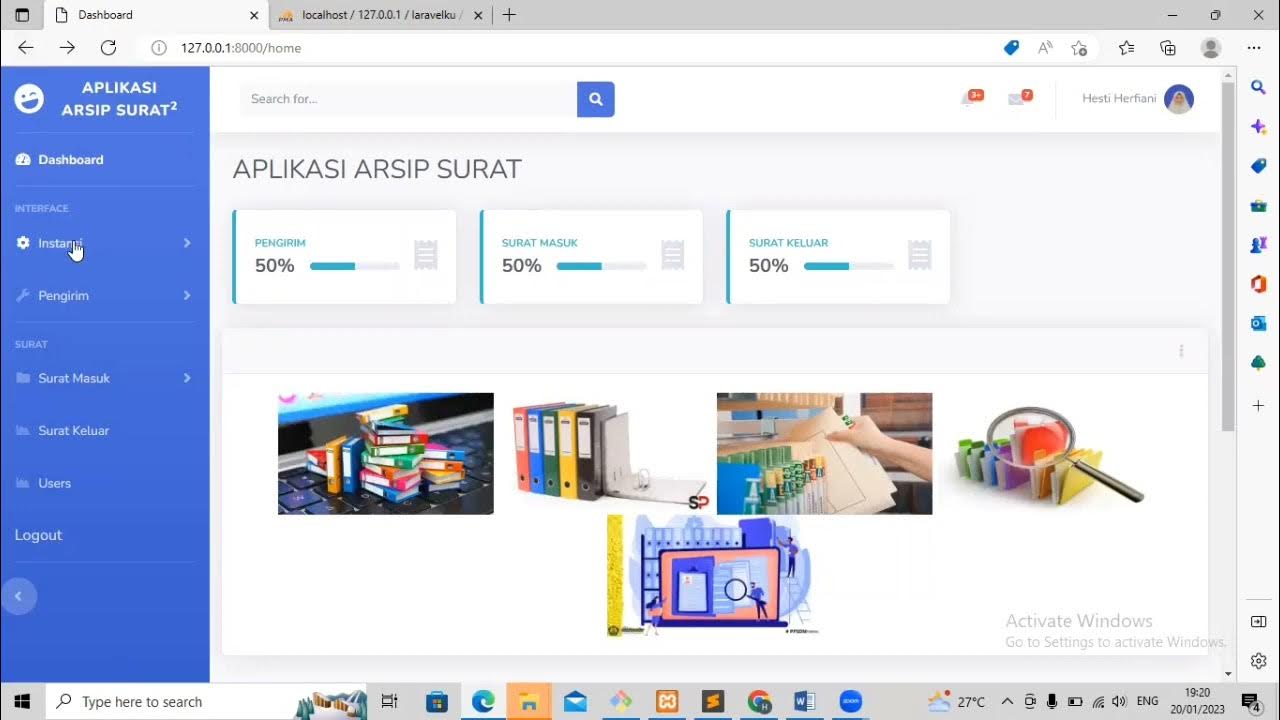 Aplikasi Arsip Surat berbasis web - YouTube