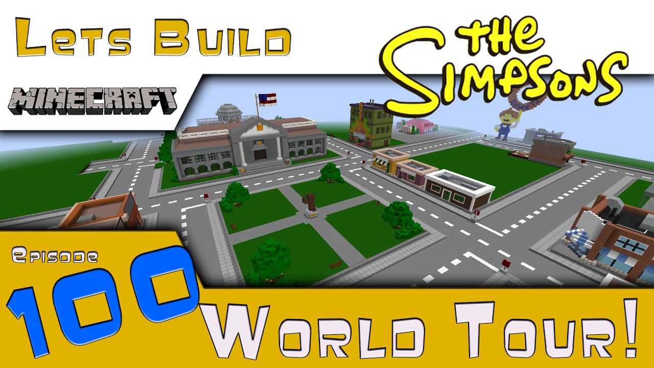 Minecraft :: Springfield Lets Build :: World Tour :: E100 - YouTube