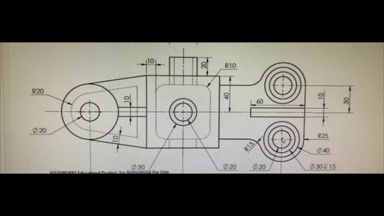 solidworks - 2d to 3d final - YouTube
