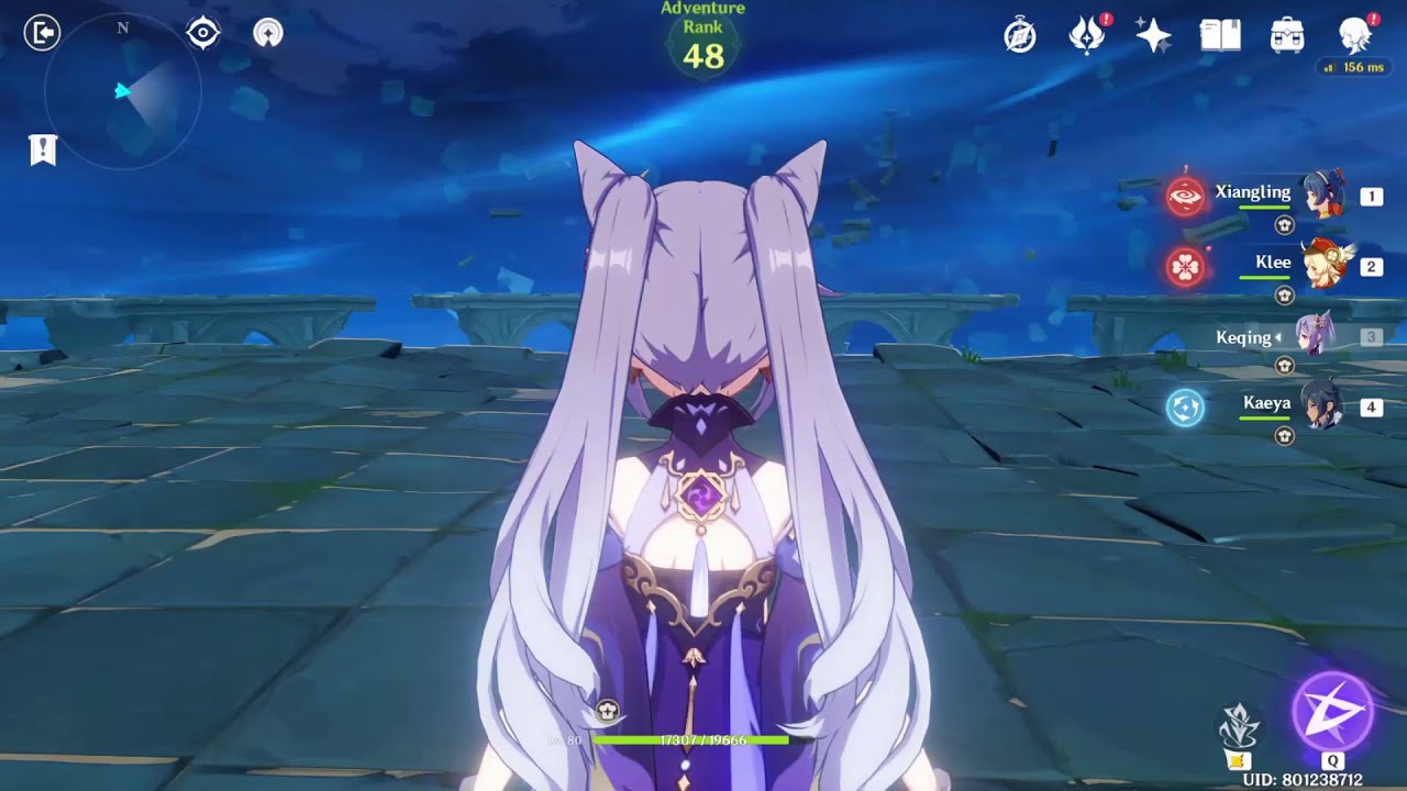 [Genshin Impact]AR48 15k Charge attack Keqing Physical build without ...