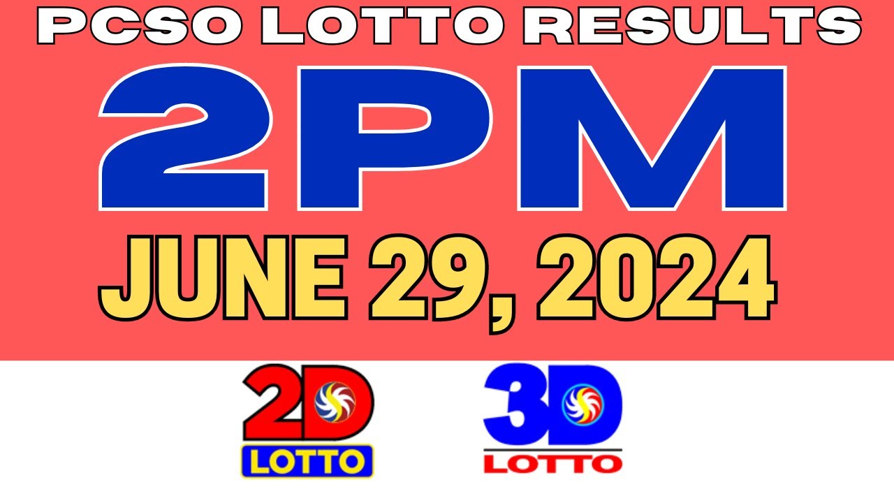 (RESULTS) 2PM PCSO Lotto Results Today - YouTube