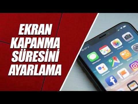 EKRAN KAPANMA SÜRESİNİ AYARLAMA (ANDROİD TELEFON)