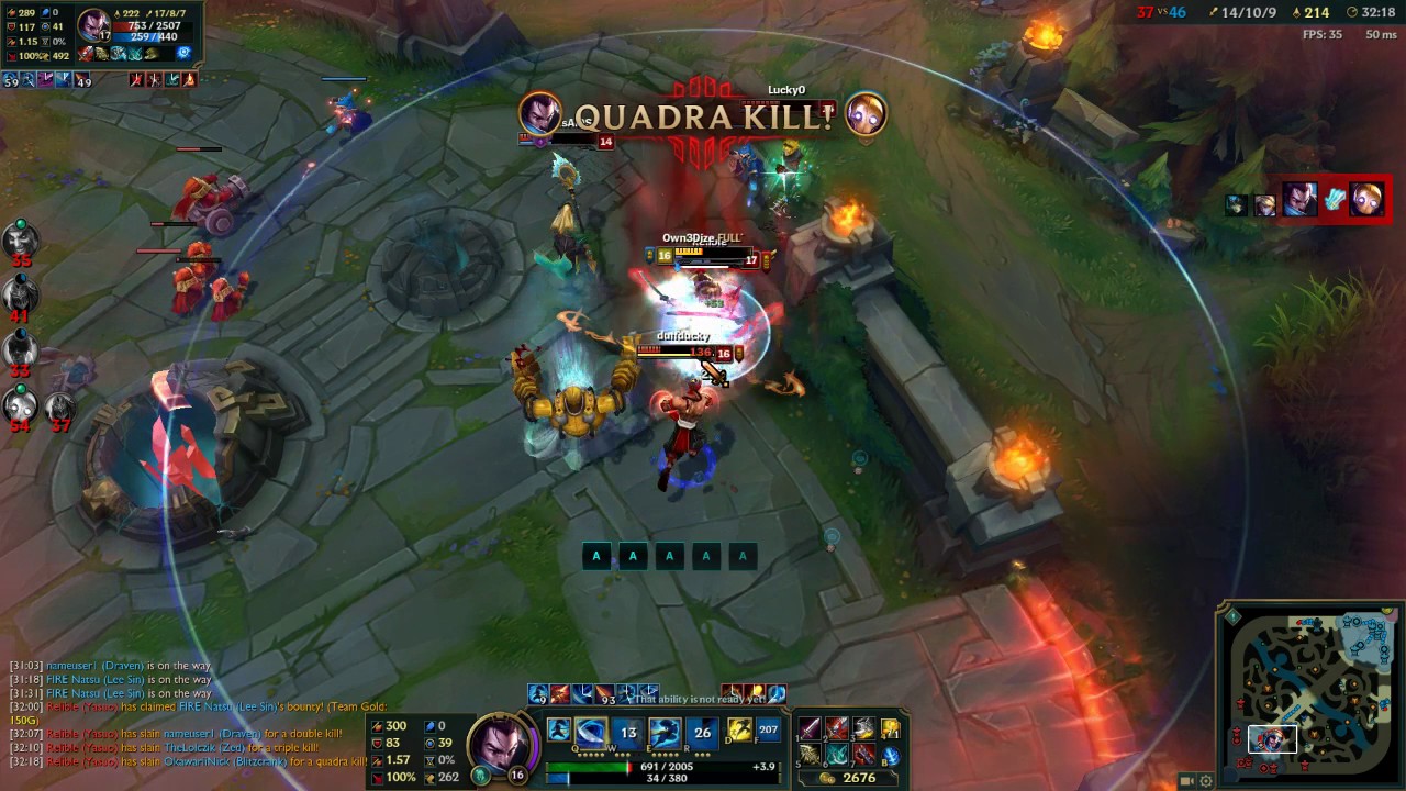 "Enemy quadra kill!" - YouTube
