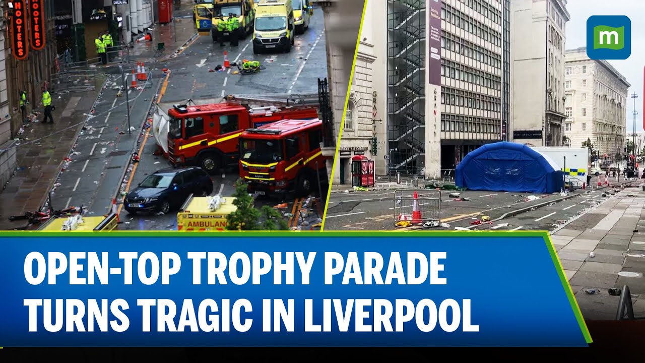 Car Plows Into Liverpool Fans During Premier League Parade - YouTube