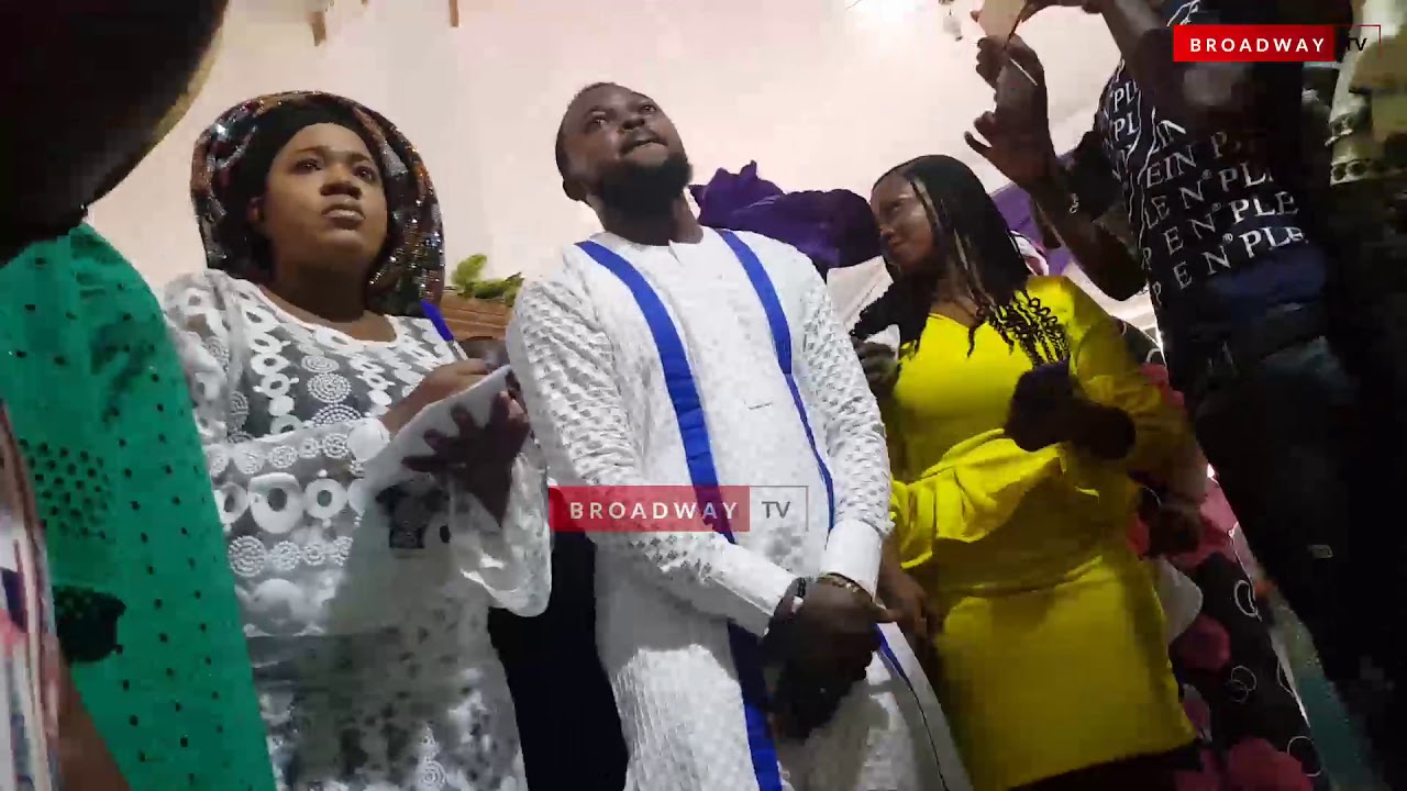 Toyin Abraham and Kolawole Ajeyemi Dedicate Baby Ire In Church - YouTube