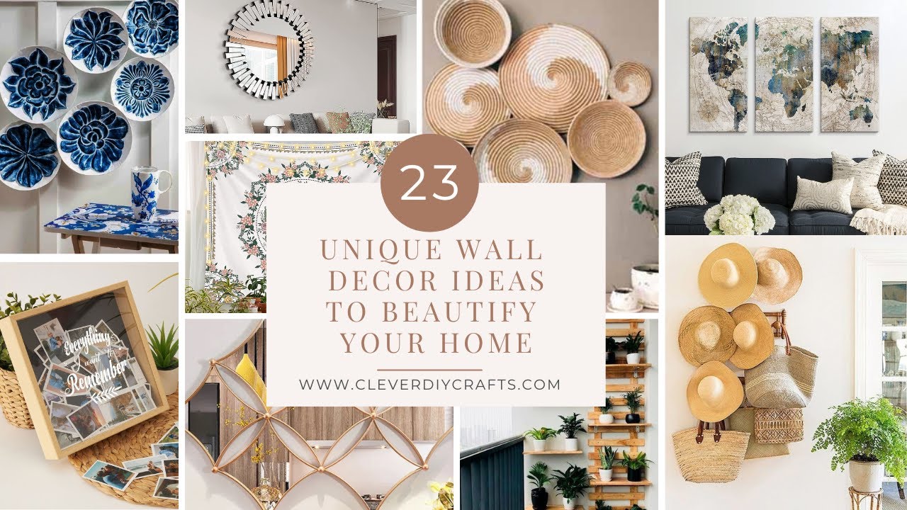 23 Decorating Wall Ideas To Beautify Your Home| DIY Home Decor Ideas ...