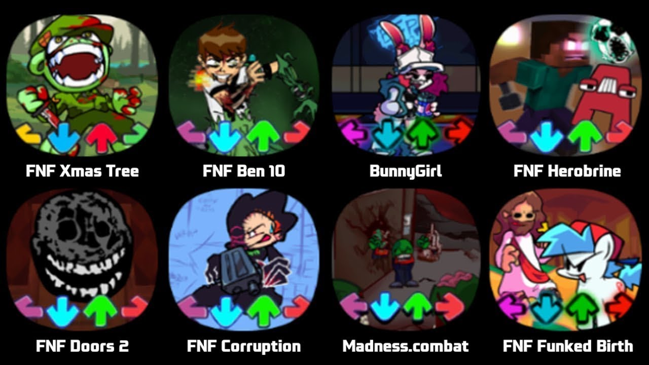 I Play Game: FNF Xmas Tree, FNF Ben 10, FNF Bunny Girl, FNF Herobrine ...