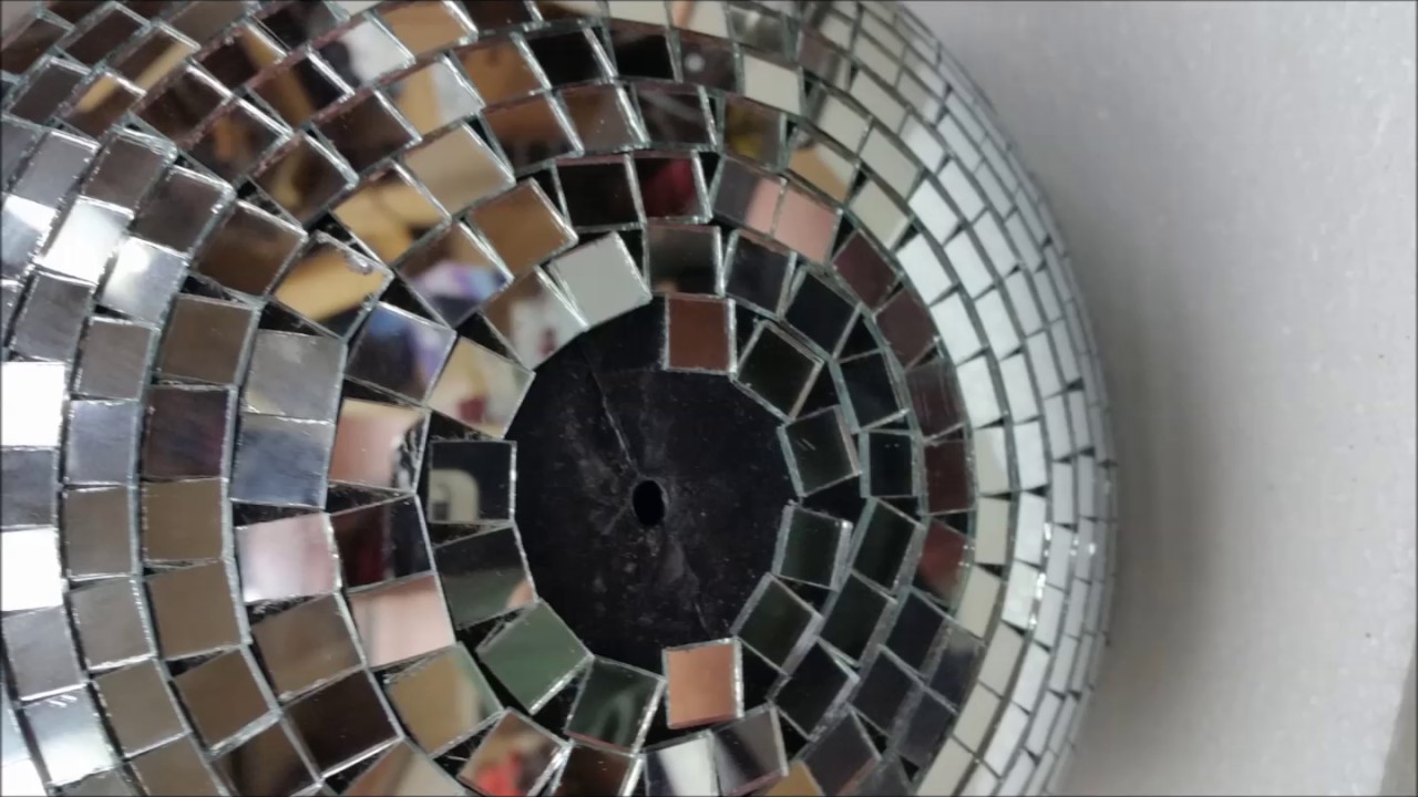 How to make an upside down mirror ball disco ball - YouTube