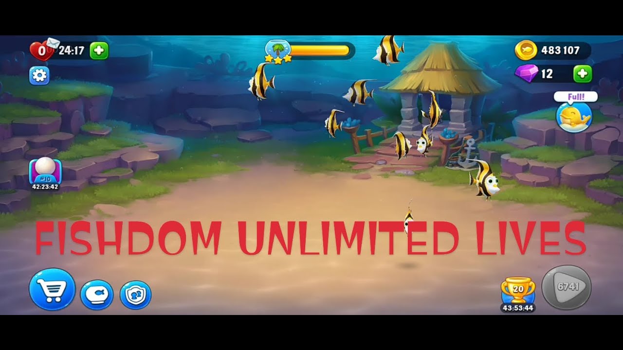 Fishdom Unlimited Lives For Free Cara Dapat Nyawa Gratis - YouTube