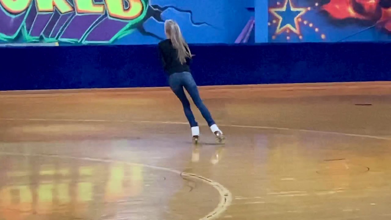 Michelle Doing the Hydro Blade on Roller Skates - YouTube