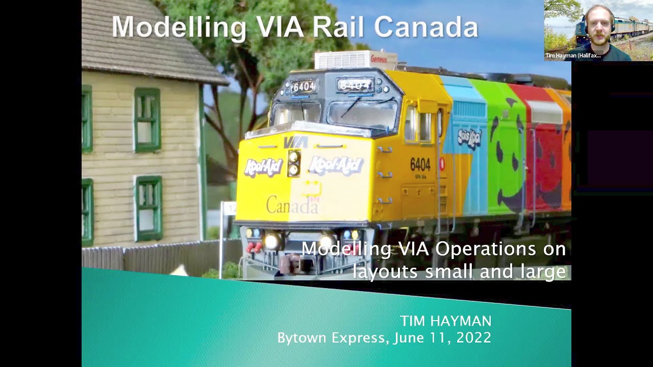 VIA Rail Modelling By Tim Hayman - YouTube
