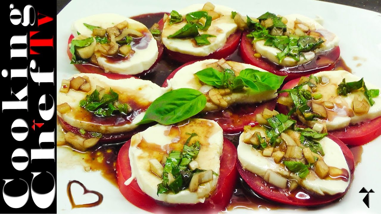 Tomato Mozzarella Caprese Salad Buffalo Mozzarella Youtube