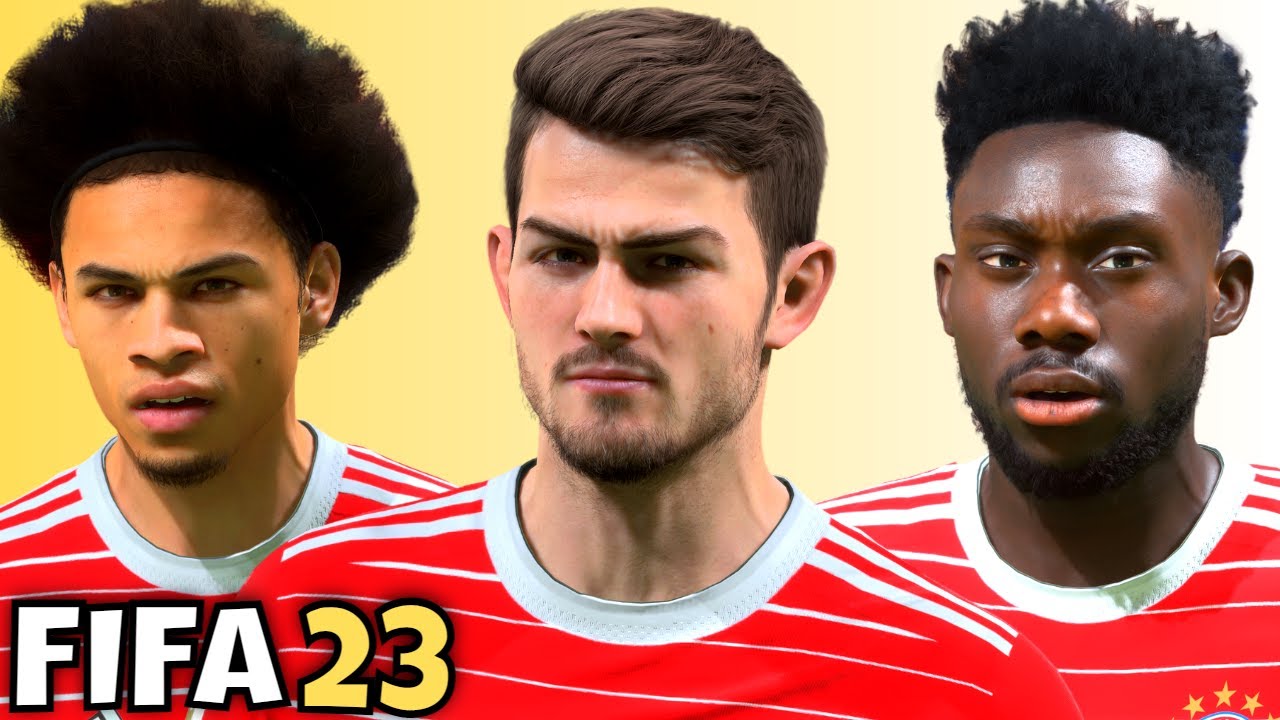 FIFA 23 Fc Bayern Munchen Faces & Ratings - YouTube