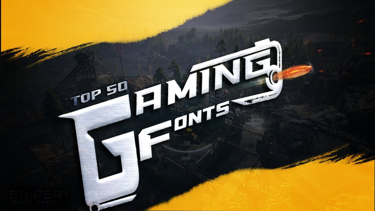 Top 50 Best Gaming Fonts || Best gaming fonts for thumbnails | 2022 ...