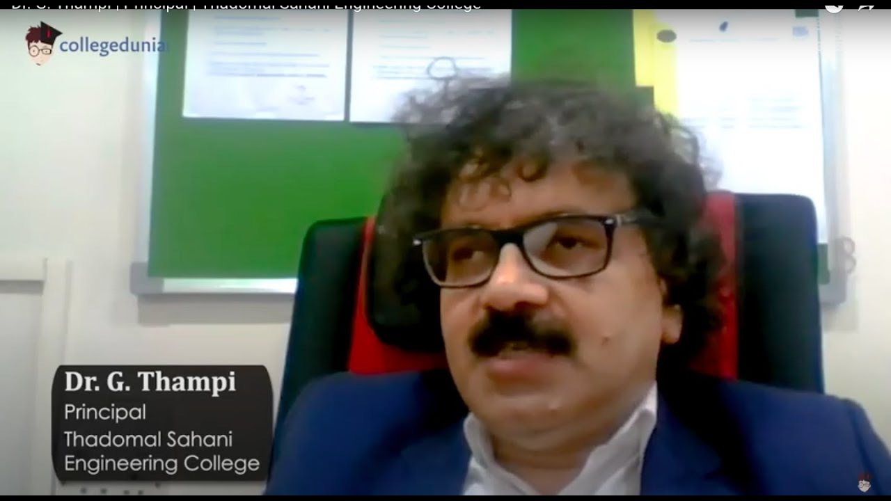 Dr.G.T. Thampi, Principal-Thadomal Shahani Engineering College ...