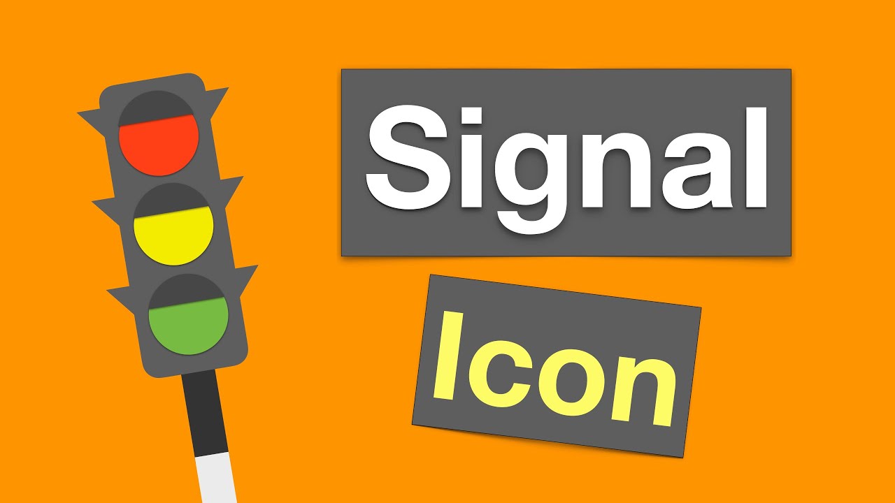 How to draw signal light clipart - YouTube