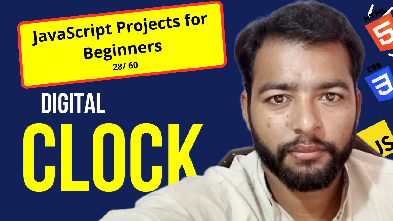 Day 28: Build a Stylish Digital Clock with JavaScript | 60-Day Coding ...